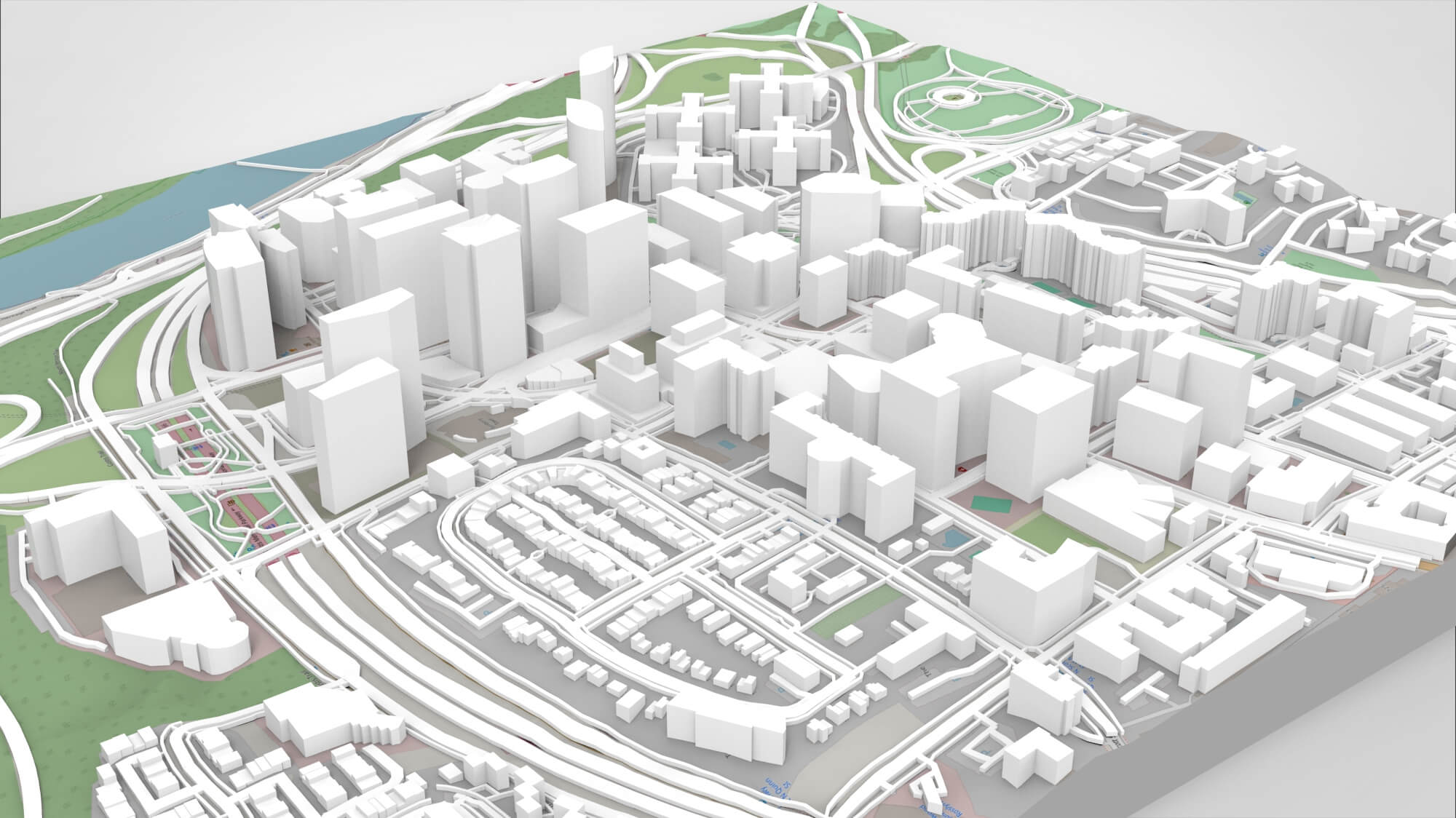 Cityscape Arlington Rosslyn Virginia USA - 3D Model by clickshop3d