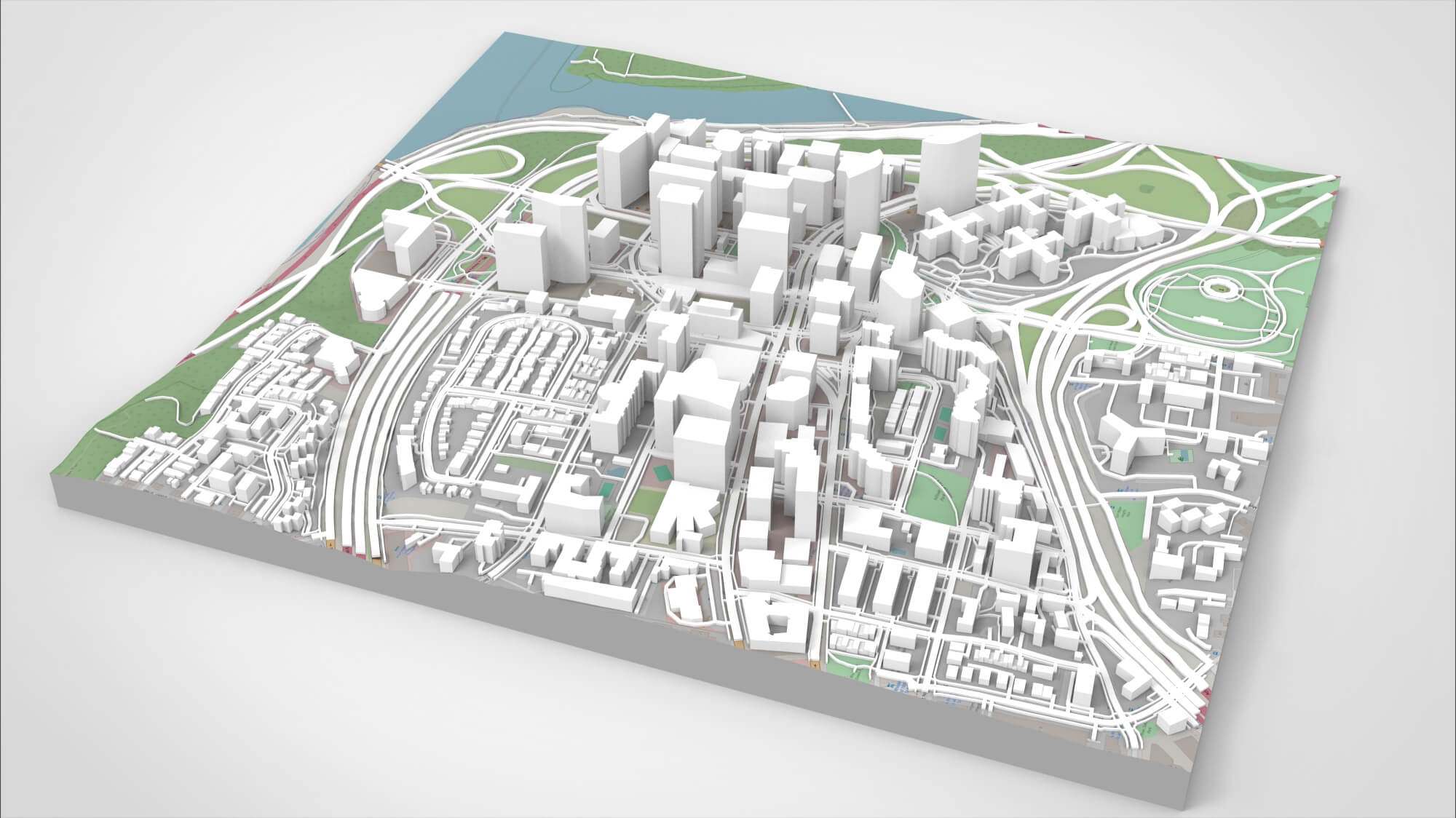 Cityscape Arlington Rosslyn Virginia USA - 3D Model by clickshop3d