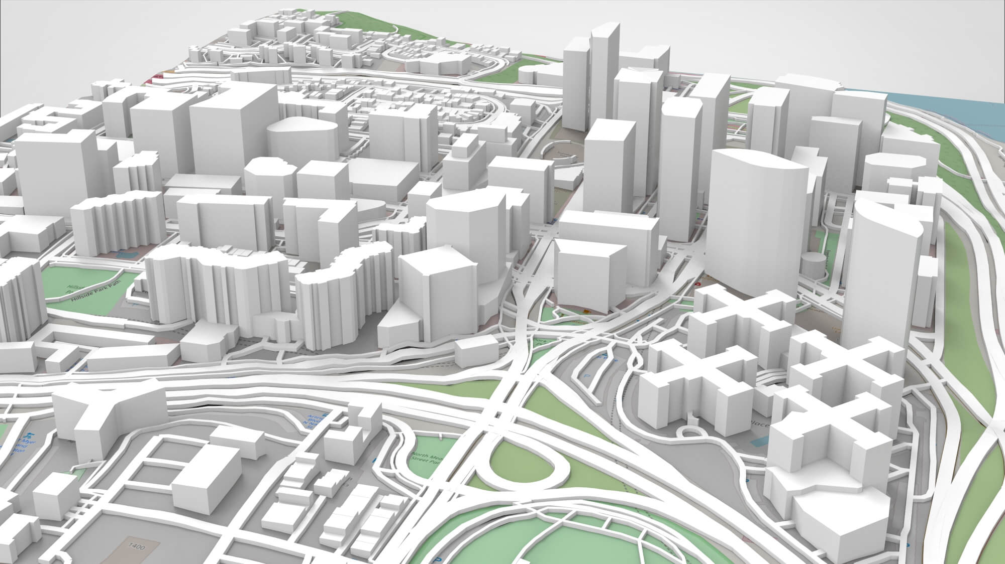 Cityscape Arlington Rosslyn Virginia USA - 3D Model by clickshop3d