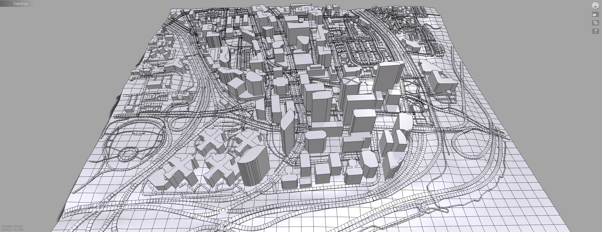 Cityscape Arlington Rosslyn Virginia USA - 3D Model by clickshop3d