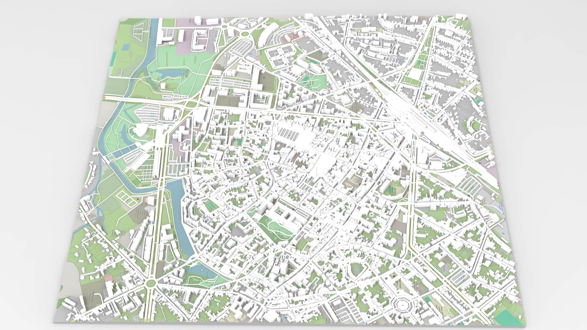 Cityscape Arras France - 3D Model by clickshop3d