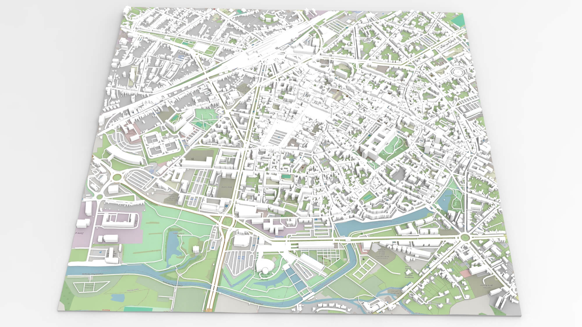 Cityscape Arras France - 3D Model by clickshop3d