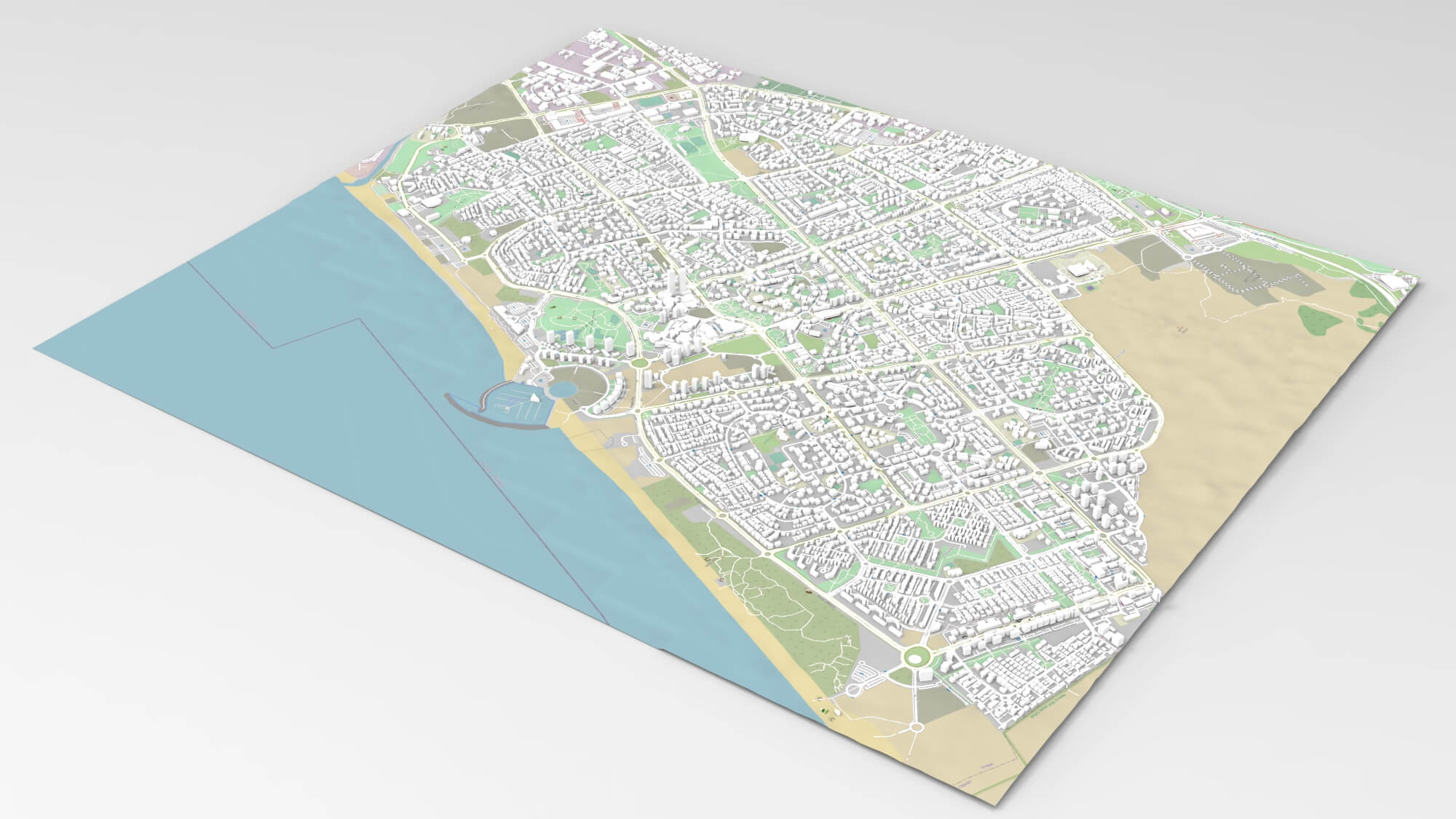 Cityscape Ashdod Israel - 3D Model by clickshop3d