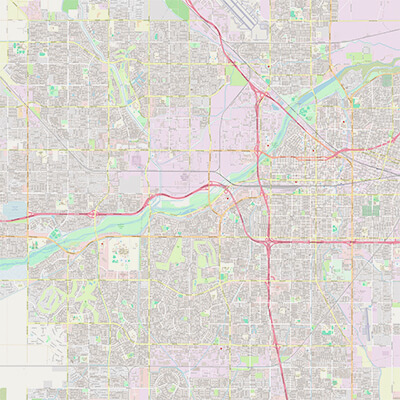 Cityscape Bakersfield California United States - 3D Model by clickshop3d