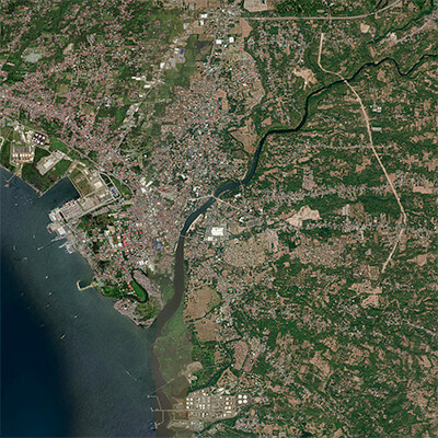 Cityscape Batangas Philippines - 3D Model by clickshop3d