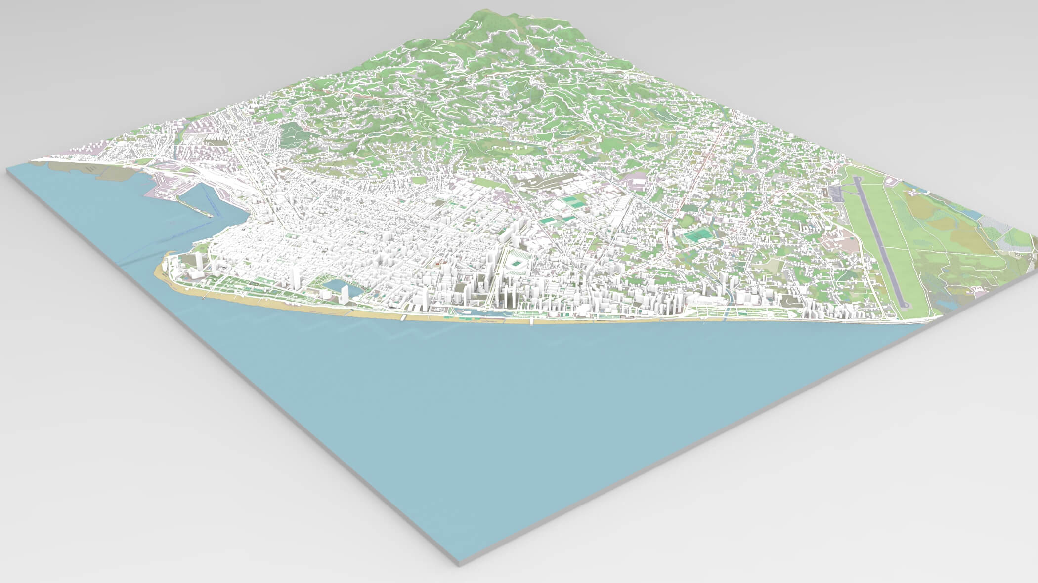 Cityscape Batumi Georgia - 3D Model by clickshop3d