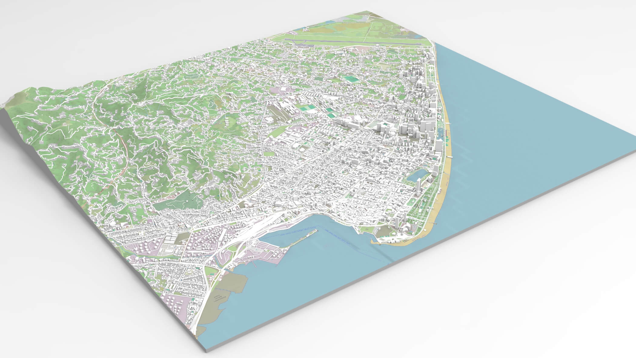 Cityscape Batumi Georgia - 3D Model by clickshop3d