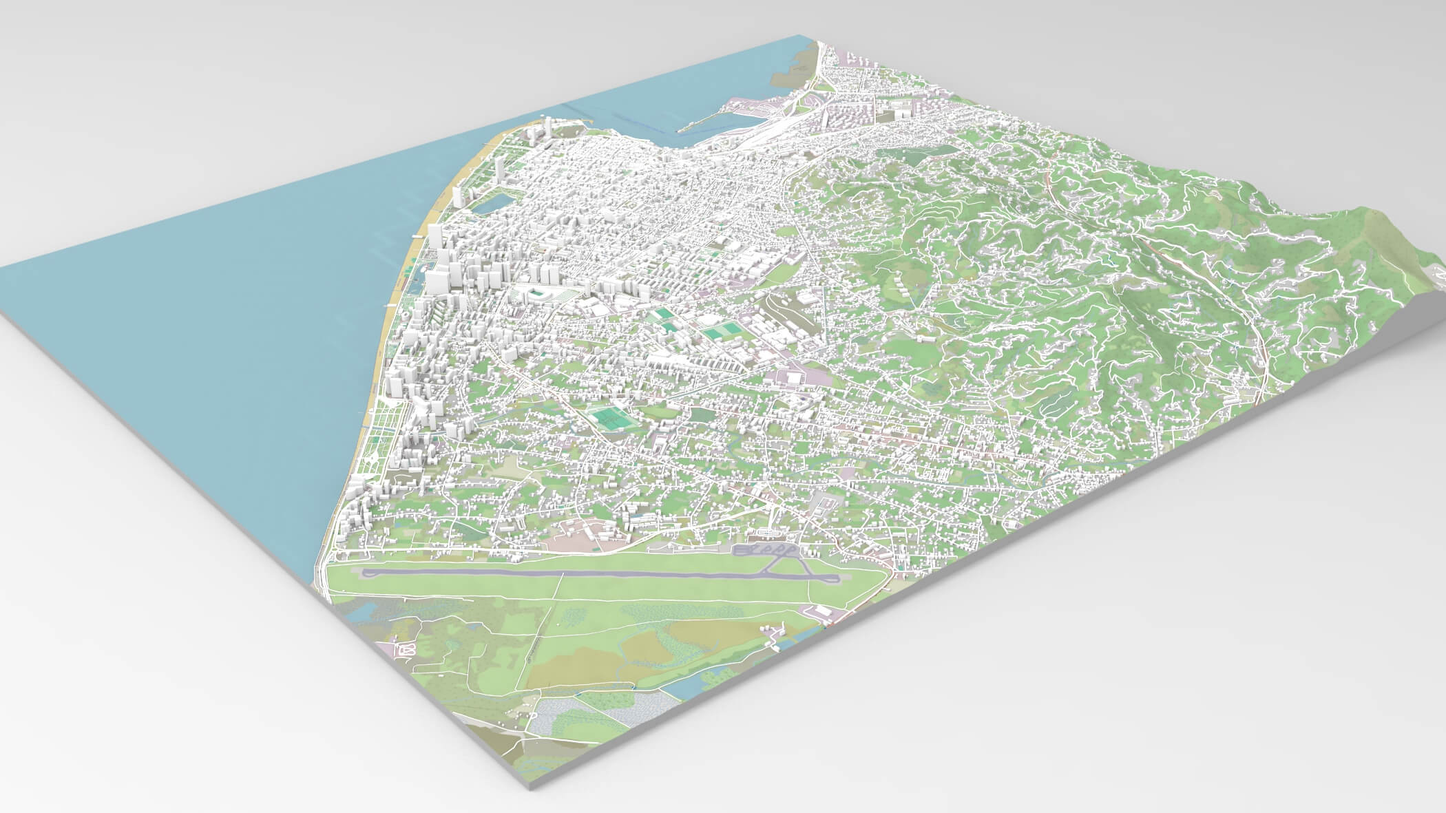 Cityscape Batumi Georgia - 3D Model by clickshop3d