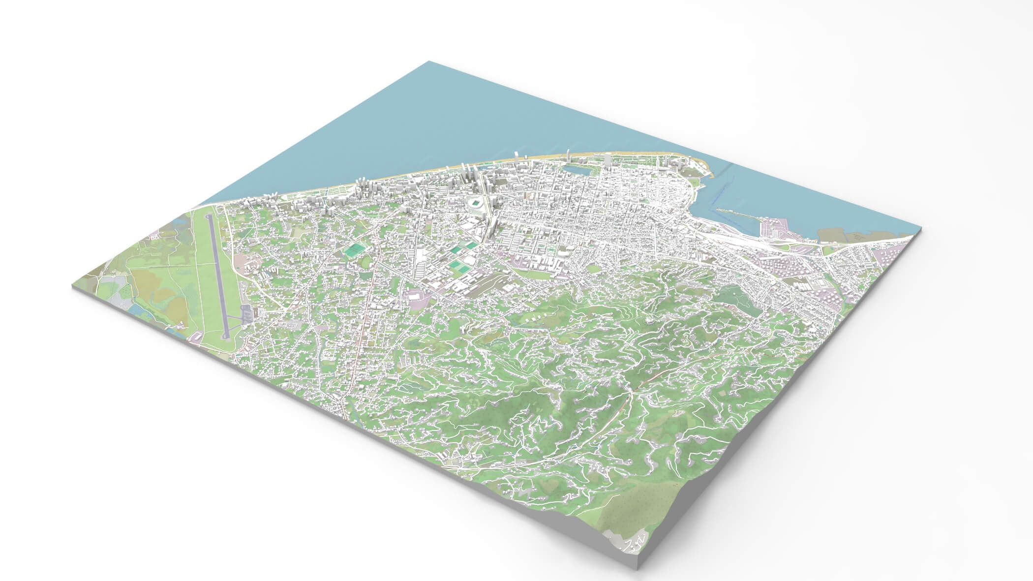 Cityscape Batumi Georgia - 3D Model by clickshop3d