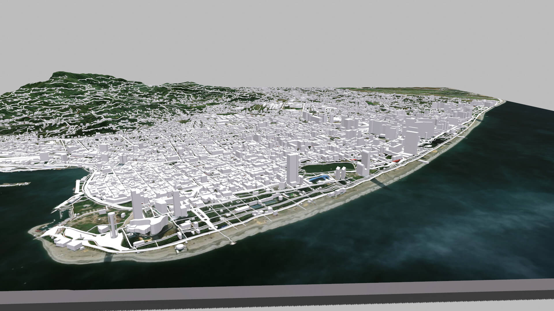 Cityscape Batumi Georgia - 3D Model by clickshop3d