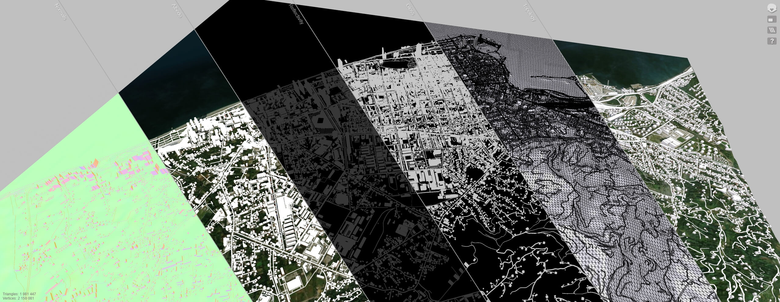 Cityscape Batumi Georgia - 3D Model by clickshop3d