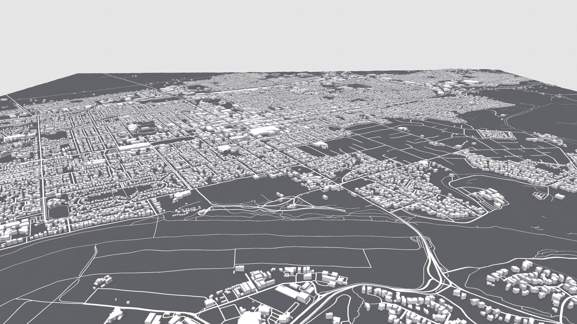 Cityscape Beer Sheva Israel - 3D Model by clickshop3d