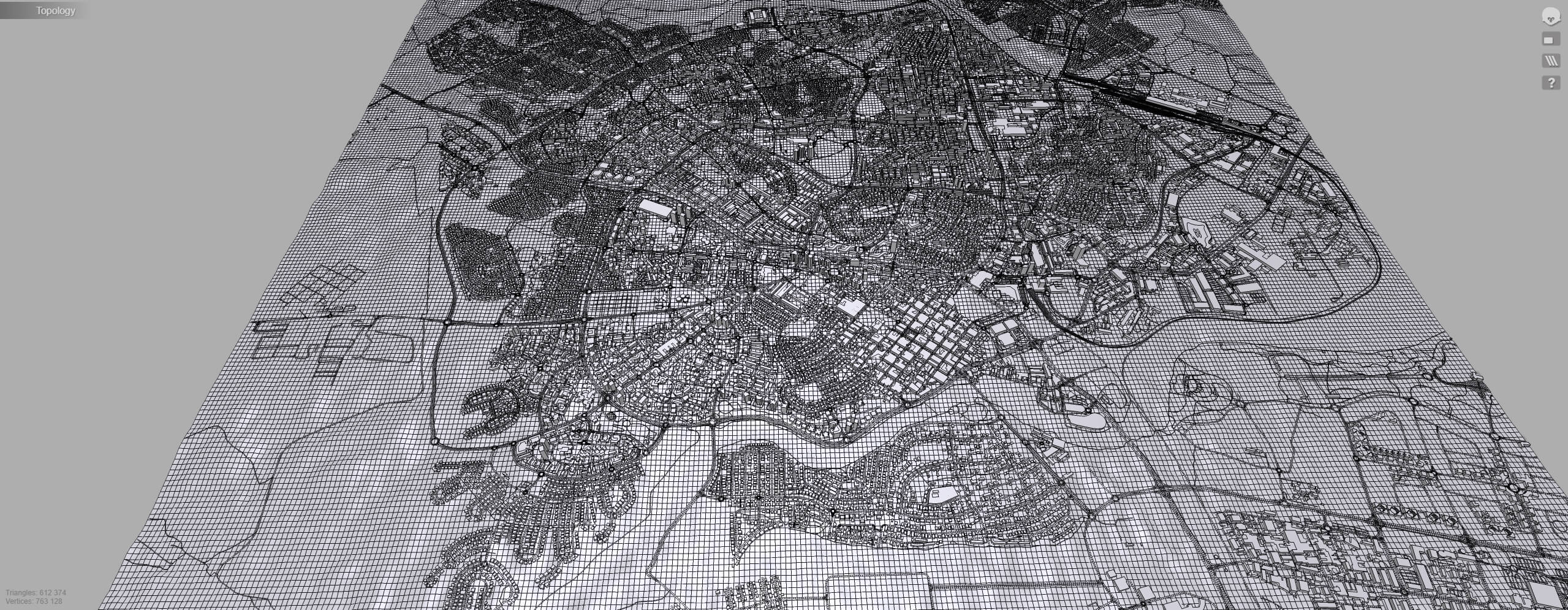 Cityscape Beer Sheva Israel - 3D Model by clickshop3d