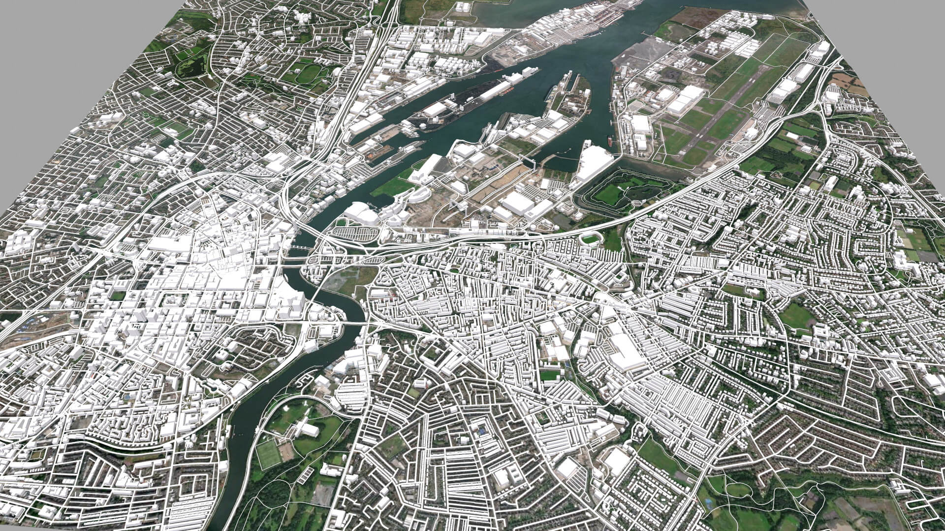 Cityscape Belfast Ireland - 3D Model by clickshop3d