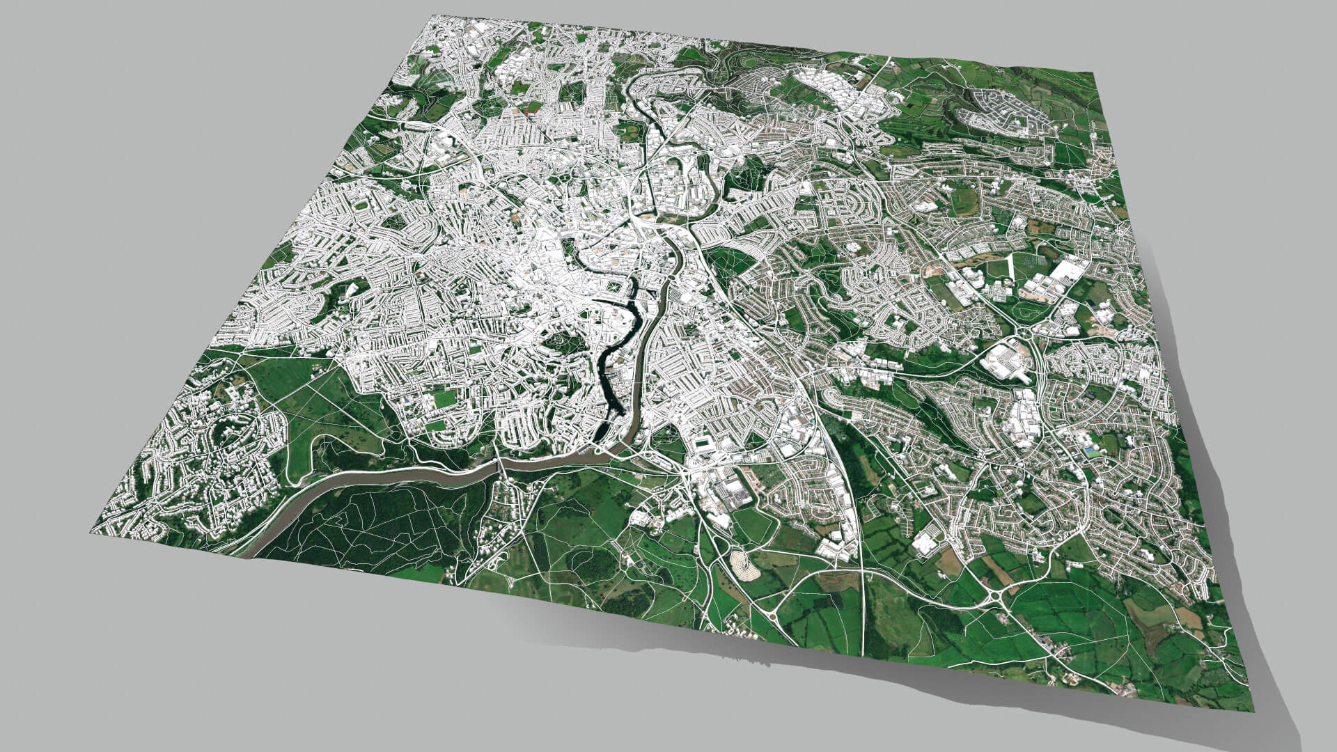 Cityscape Bristol England - 3D Model by clickshop3d