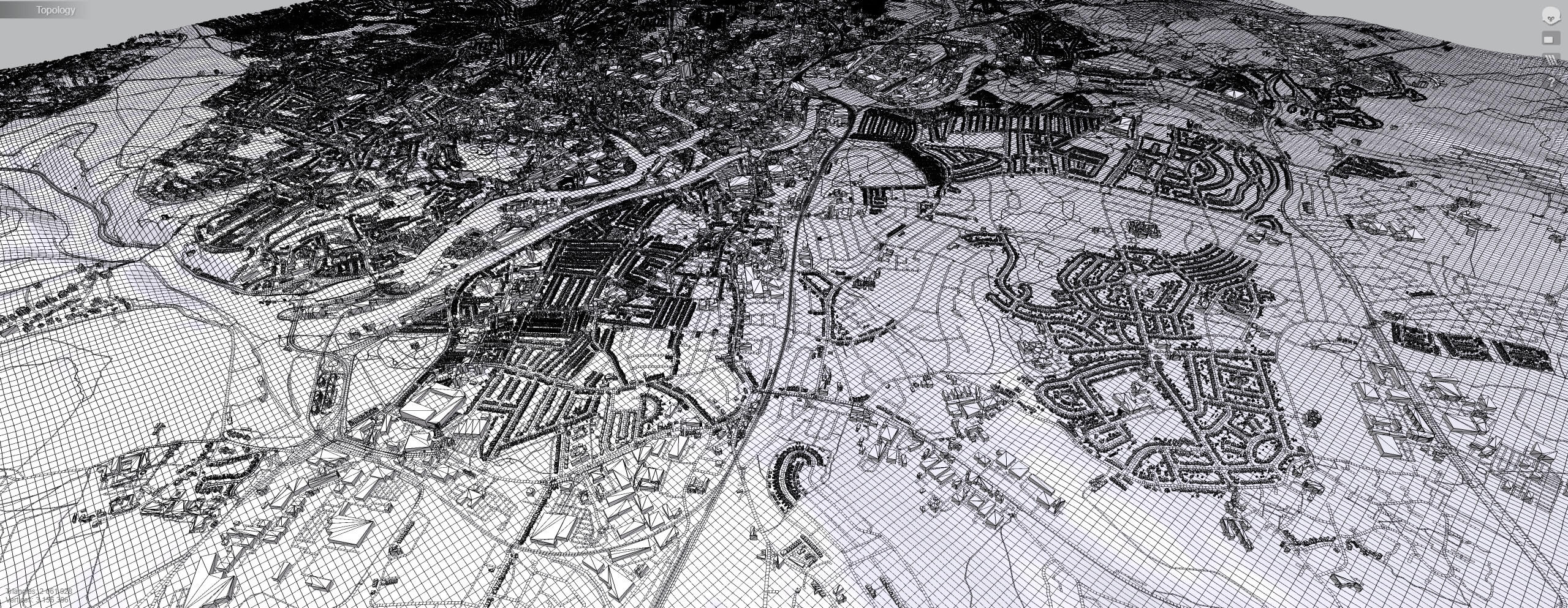 Cityscape Bristol England - 3D Model by clickshop3d