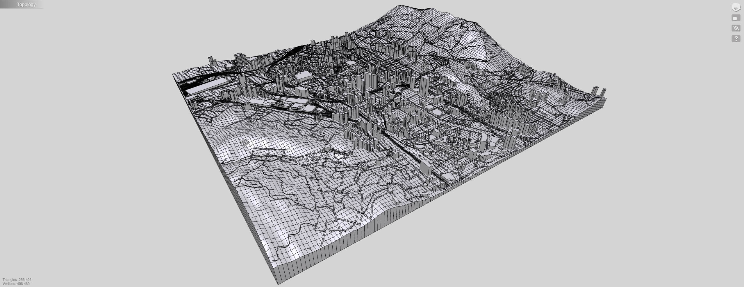 Cityscape Busan South Korea - 3D Model by clickshop3d