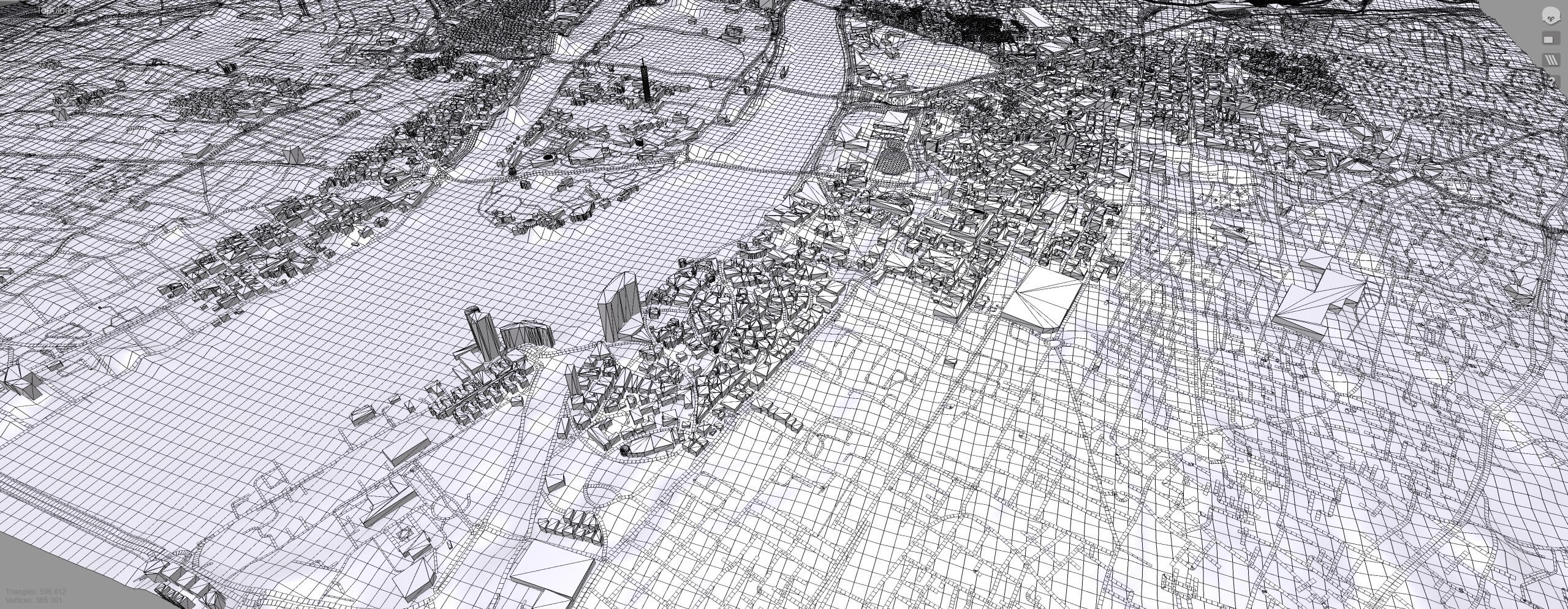 Cityscape Cairo Egypt - 3D Model by clickshop3d