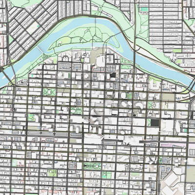 Cityscape Calgary Canada - 3D Model by clickshop3d