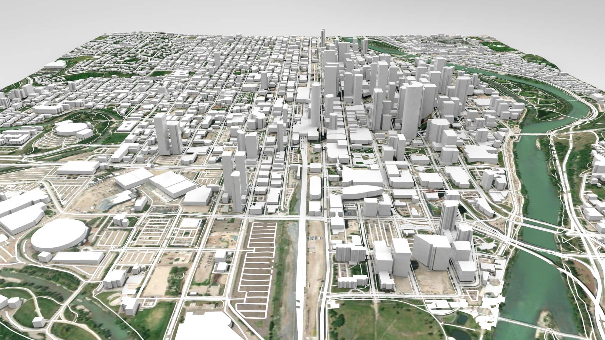 Cityscape Calgary Canada - 3D Model by clickshop3d