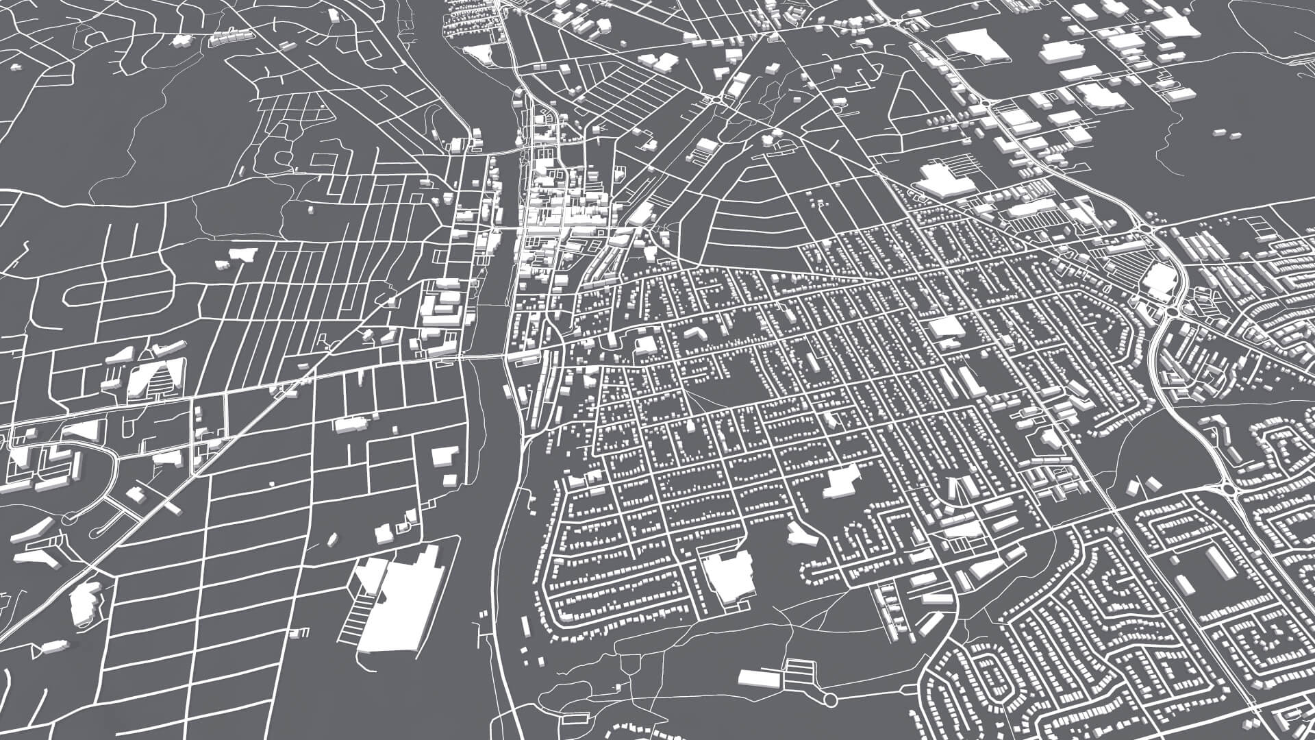 Cityscape Cambridge England - 3D Model by clickshop3d