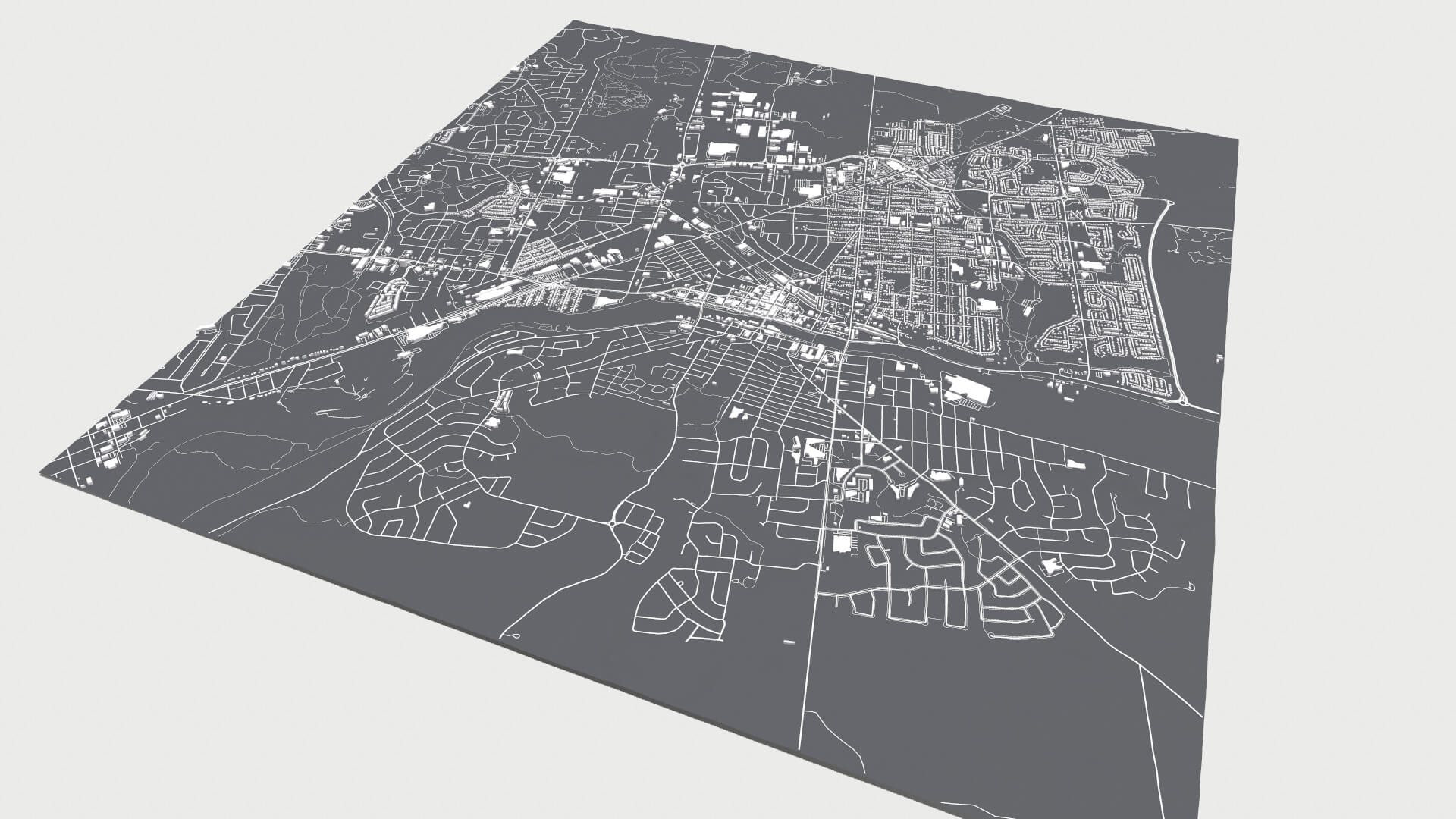 Cityscape Cambridge England - 3D Model by clickshop3d