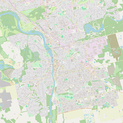 Cityscape Cambridge England - 3D Model by clickshop3d