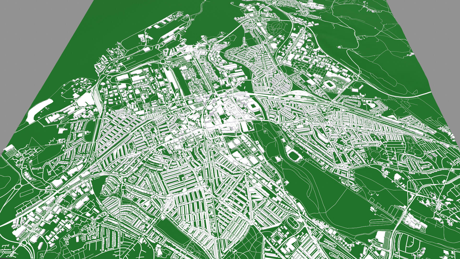 Cityscape Cardiff Great Britain - 3D Model by clickshop3d