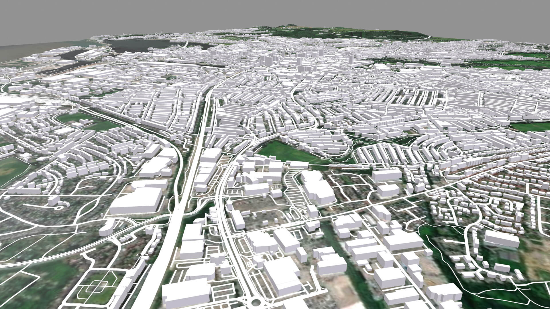 Cityscape Cardiff Great Britain - 3D Model by clickshop3d