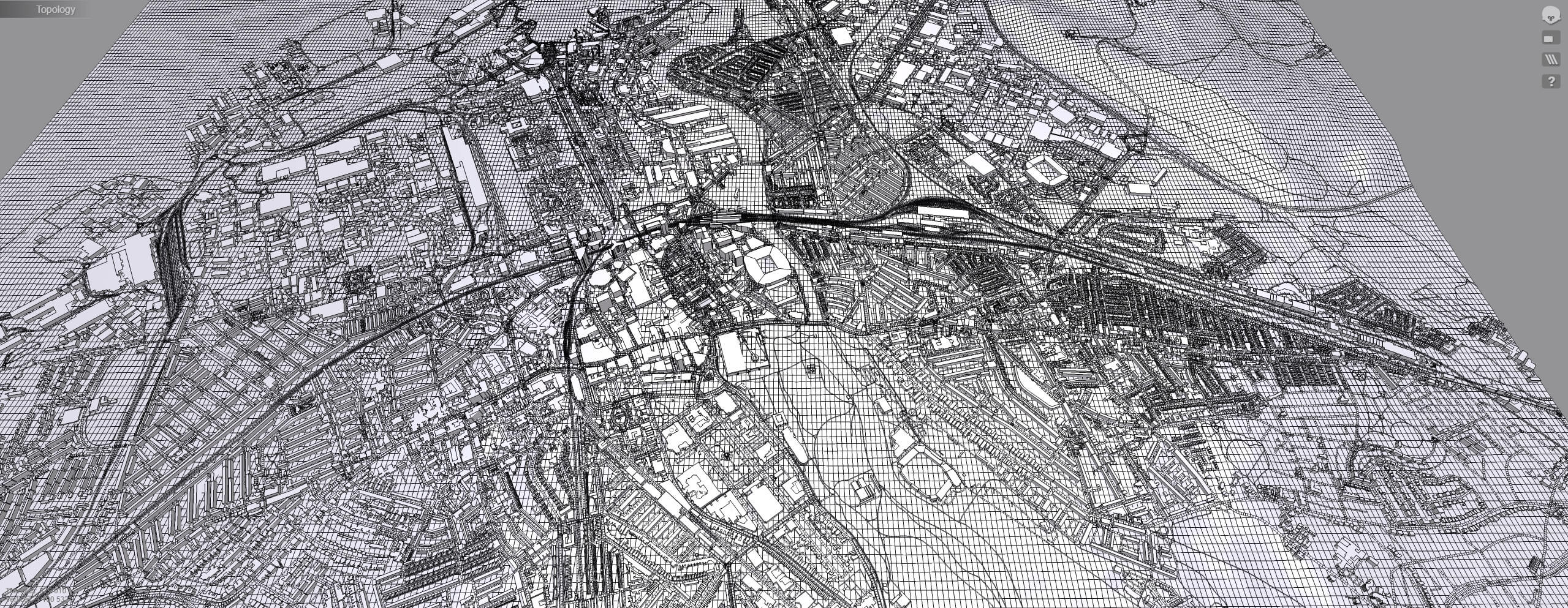 Cityscape Cardiff Great Britain - 3D Model by clickshop3d