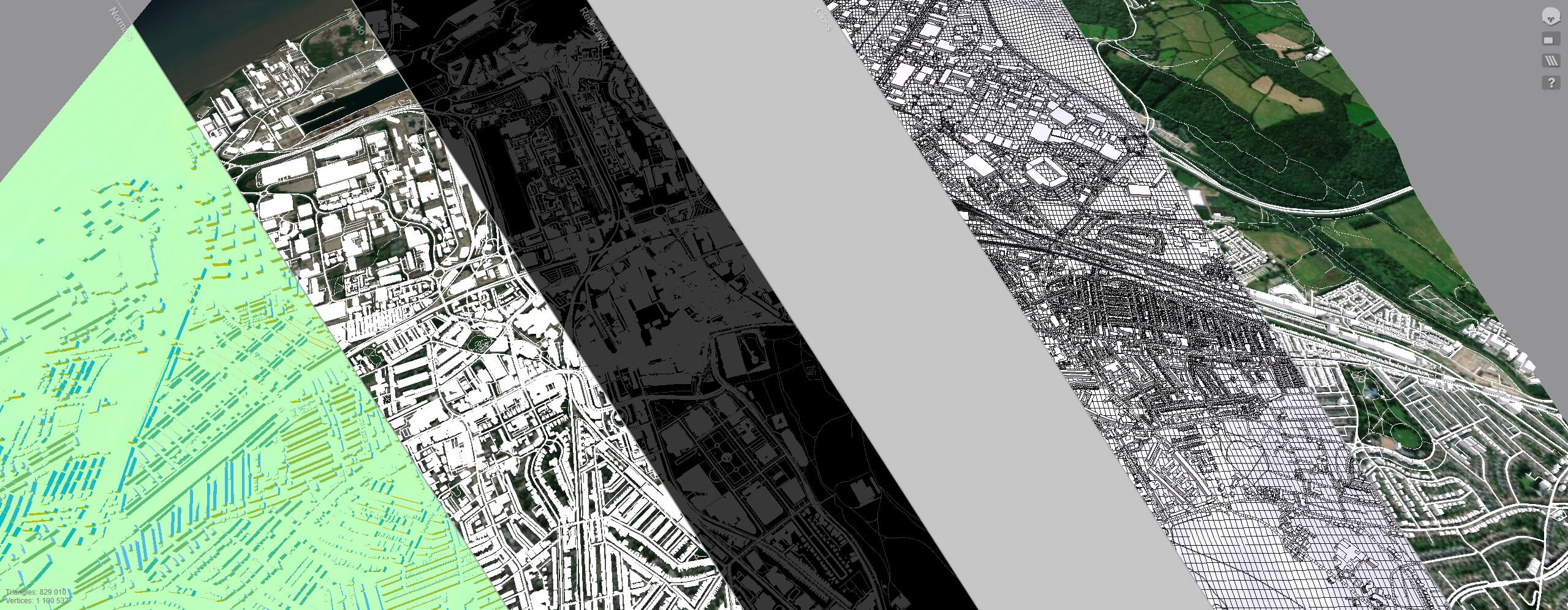 Cityscape Cardiff Great Britain - 3D Model by clickshop3d