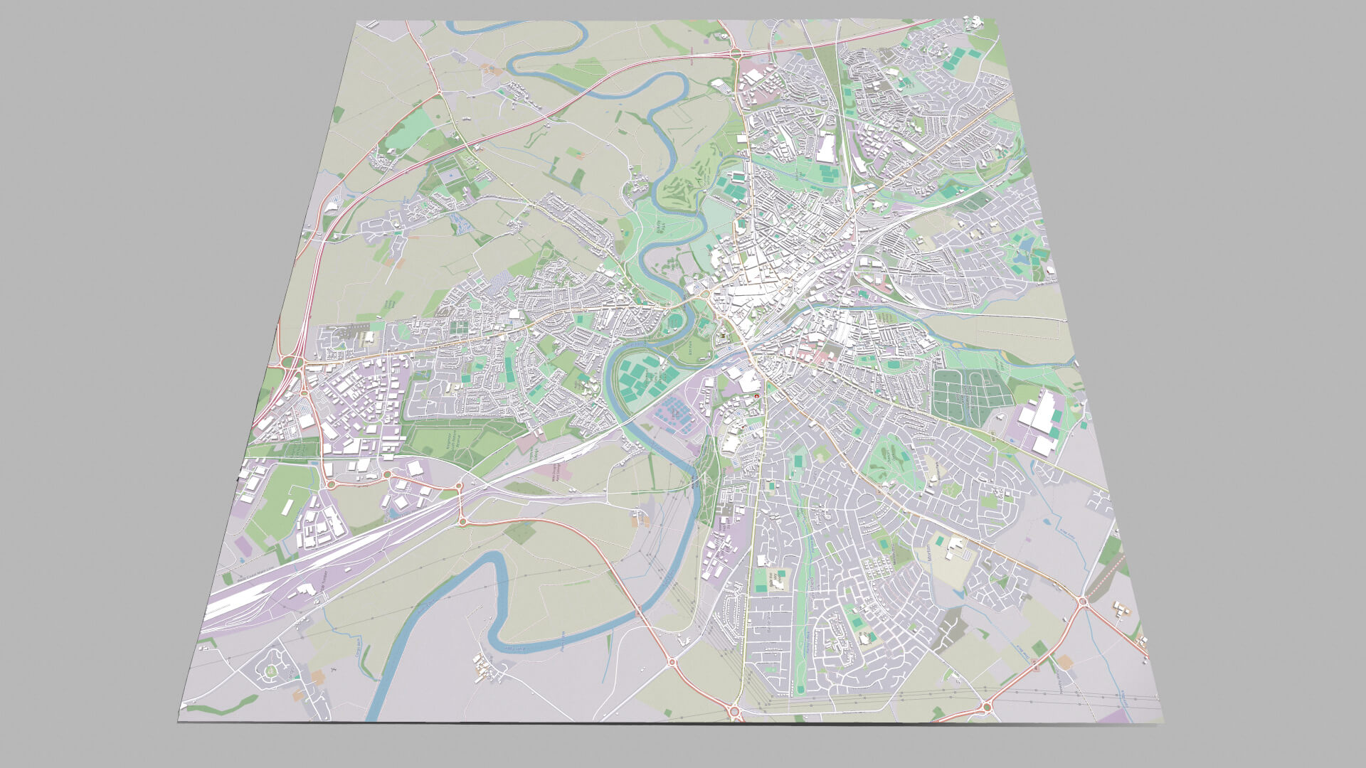 Cityscape Carlisle England - 3D Model by clickshop3d