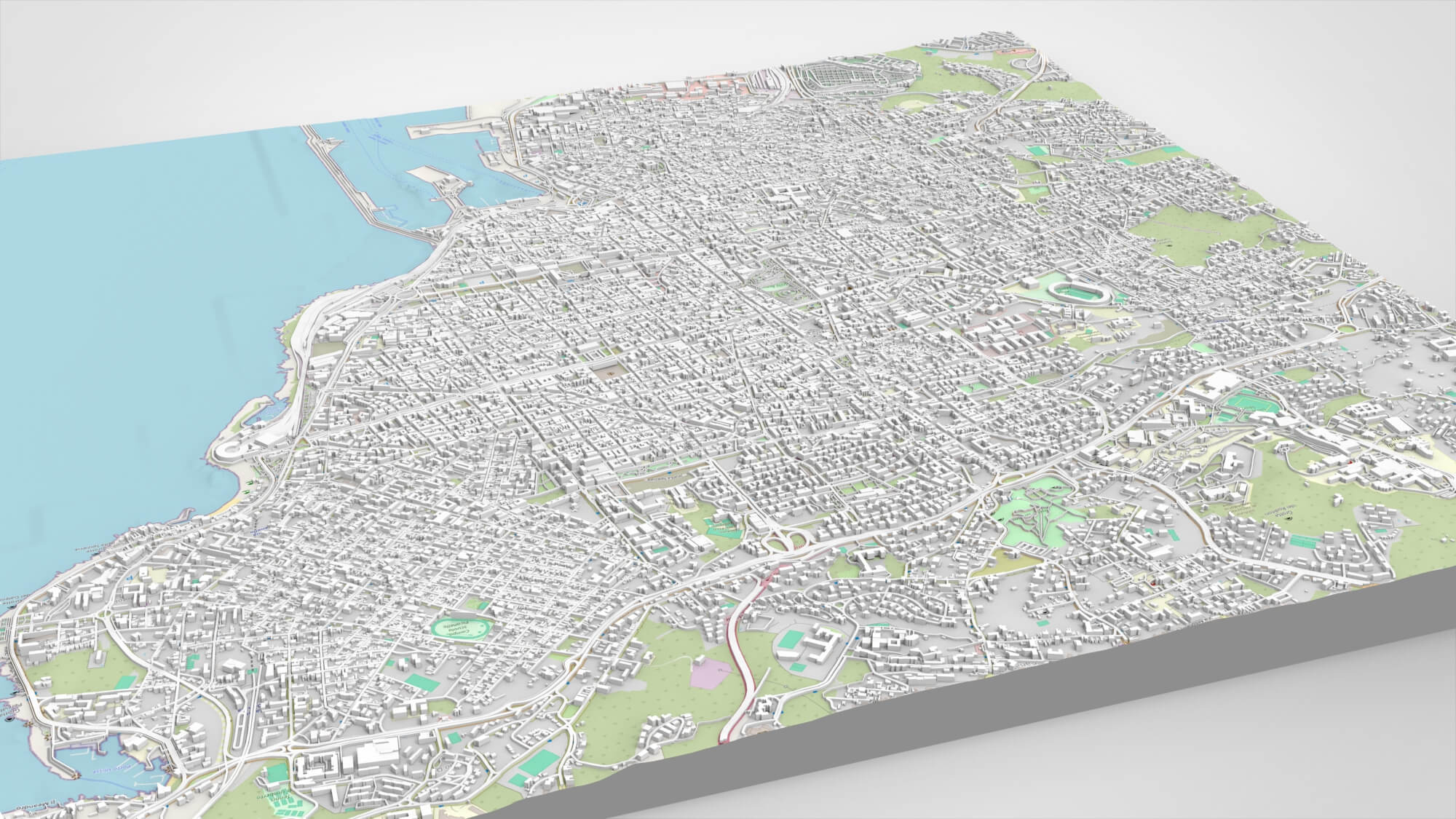 Cityscape Catania Sicily Italy - 3D Model by clickshop3d