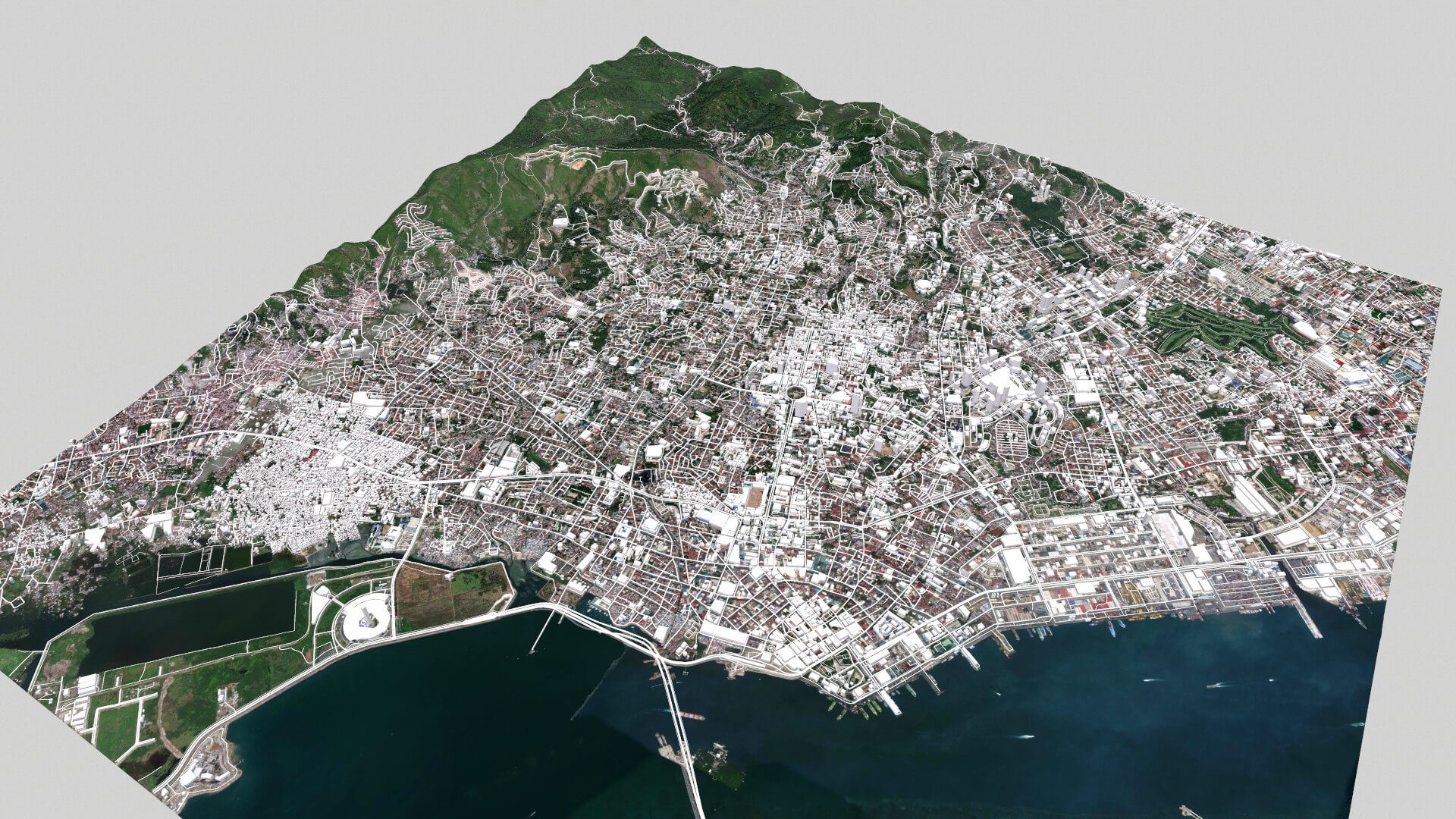 Cityscape Cebu Philippines - 3D Model by clickshop3d