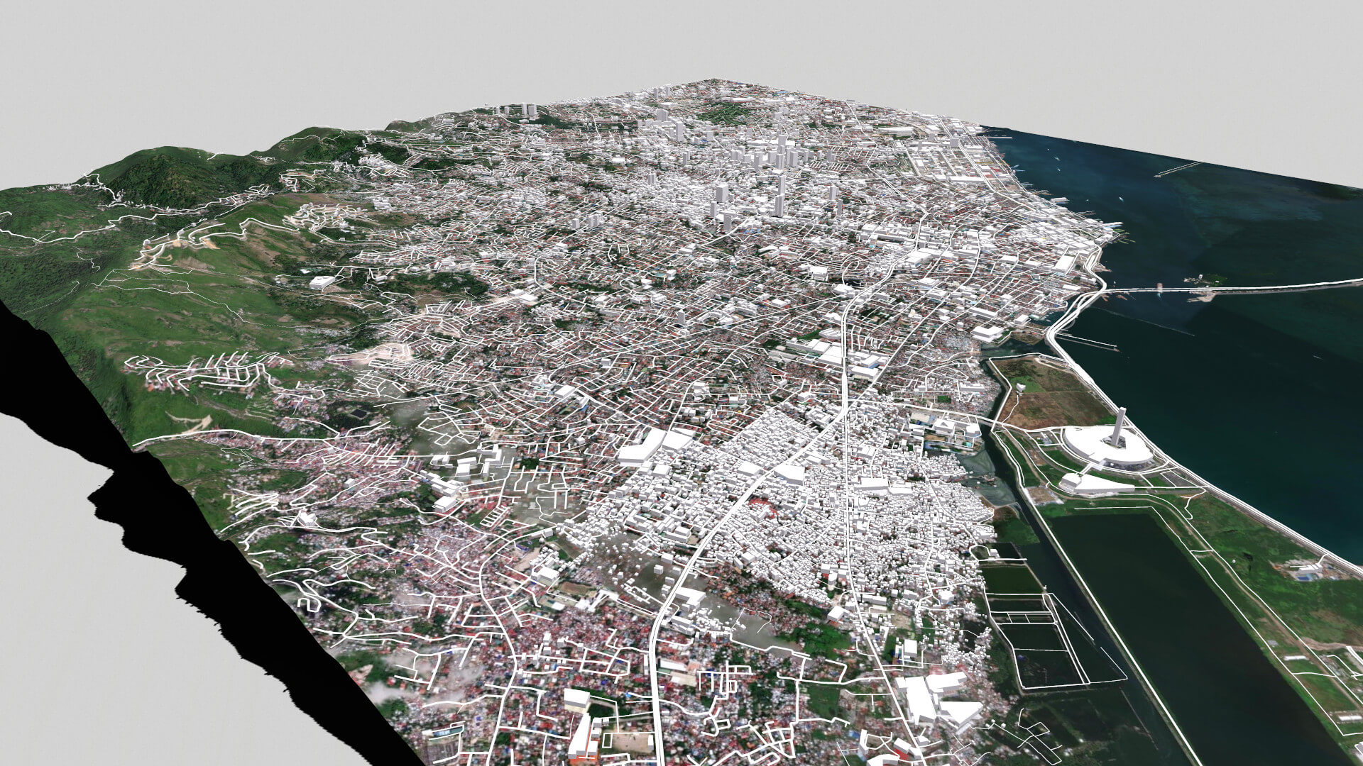 Cityscape Cebu Philippines - 3D Model by clickshop3d