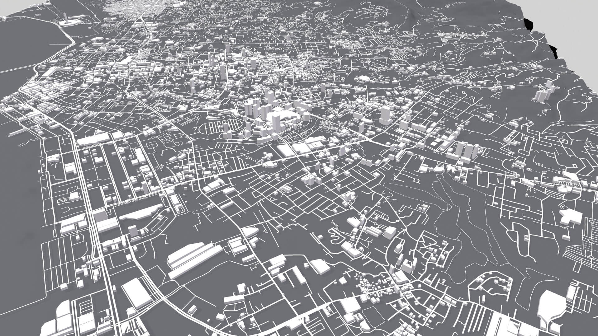 Cityscape Cebu Philippines - 3D Model by clickshop3d