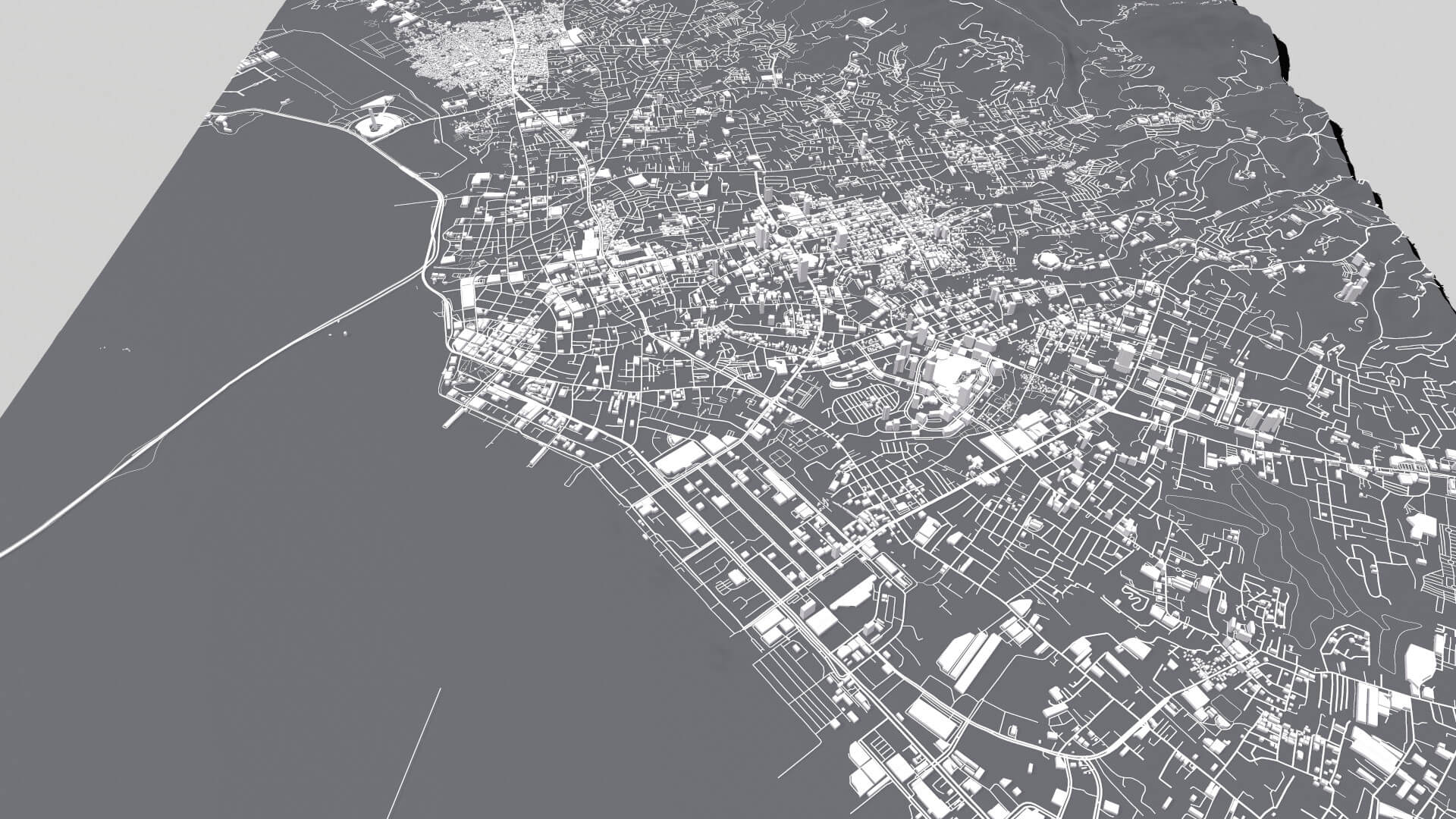 Cityscape Cebu Philippines - 3D Model by clickshop3d