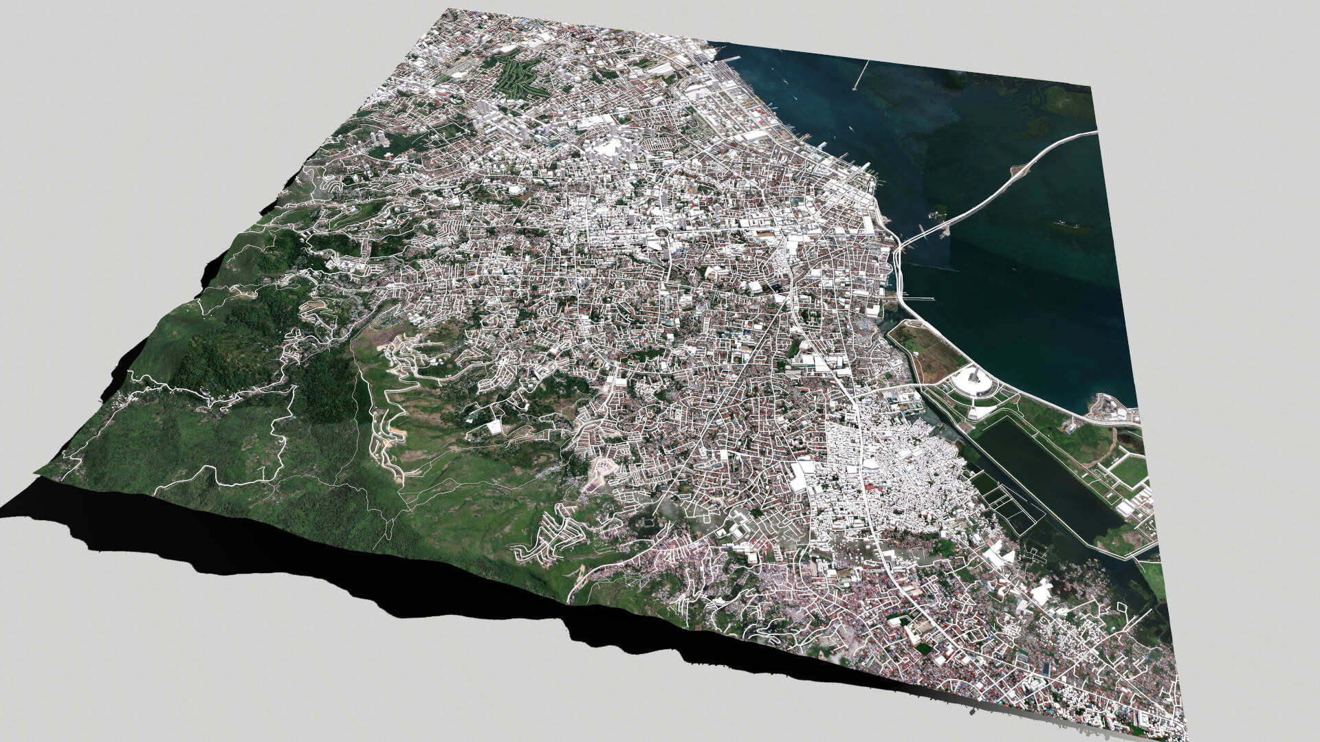 Cityscape Cebu Philippines - 3D Model by clickshop3d