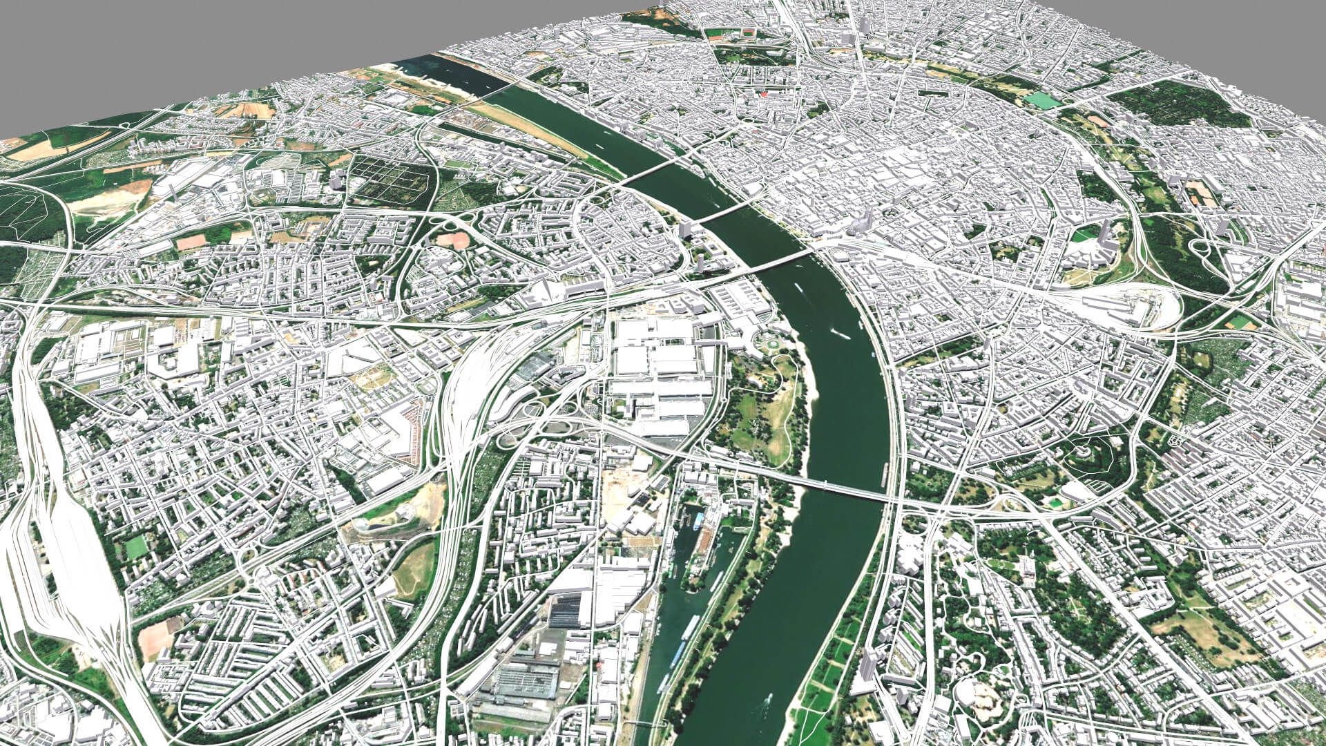 Cityscape Cologne Germany - 3D Model by clickshop3d
