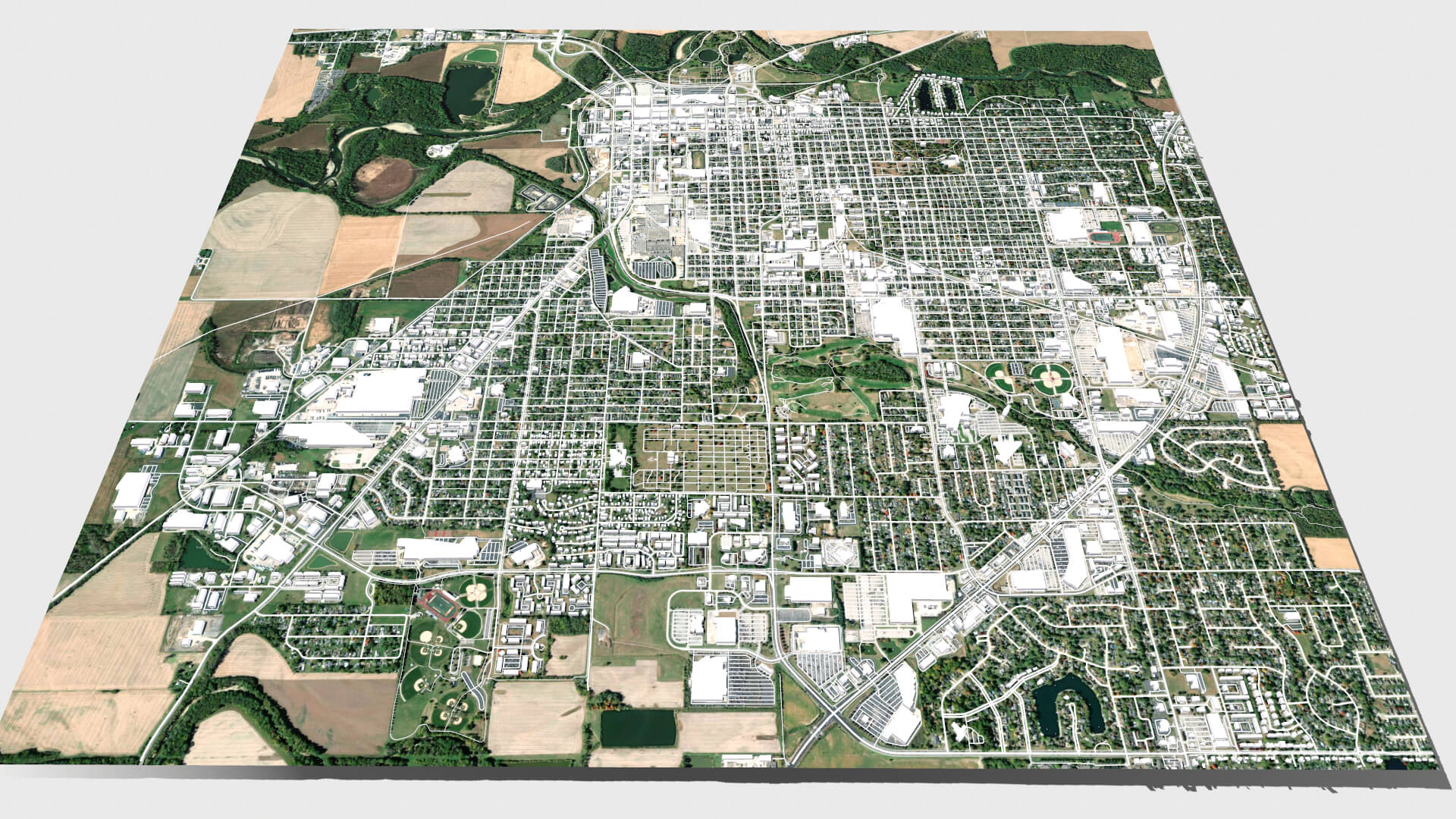 Cityscape Columbus Ohio United States - 3D Model by clickshop3d