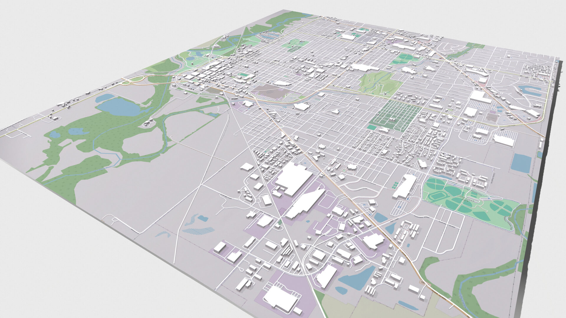 Cityscape Columbus Ohio United States - 3D Model by clickshop3d