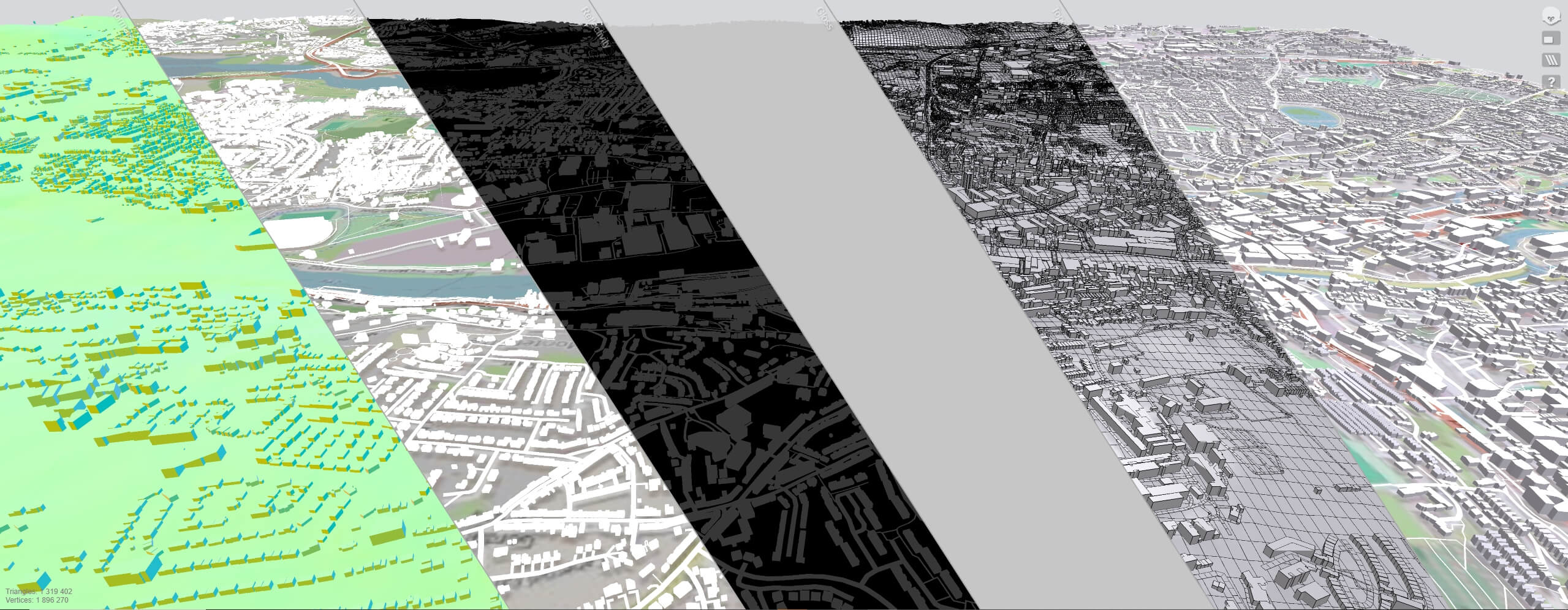 Cityscape Cork Ireland - 3D Model by clickshop3d