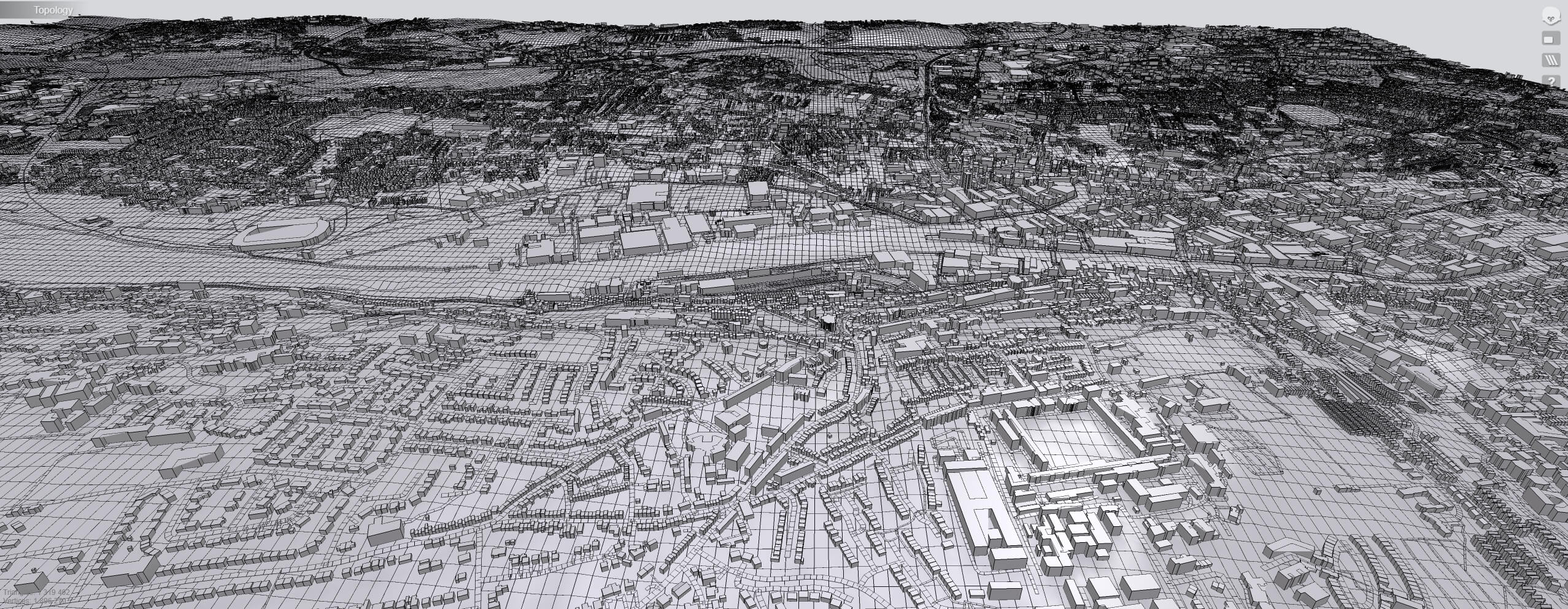 Cityscape Cork Ireland - 3D Model by clickshop3d