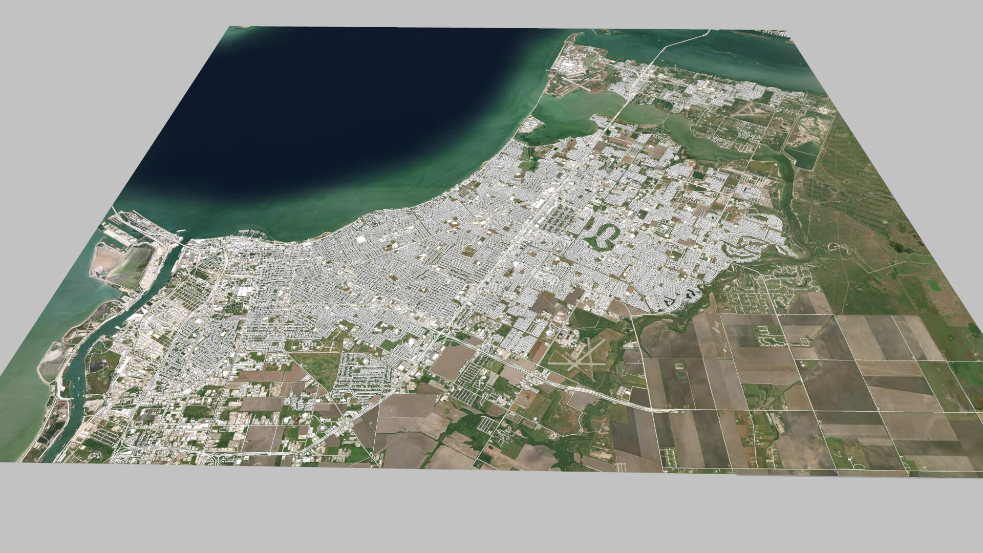 Cityscape Corpus Christi USA - 3D Model by clickshop3d