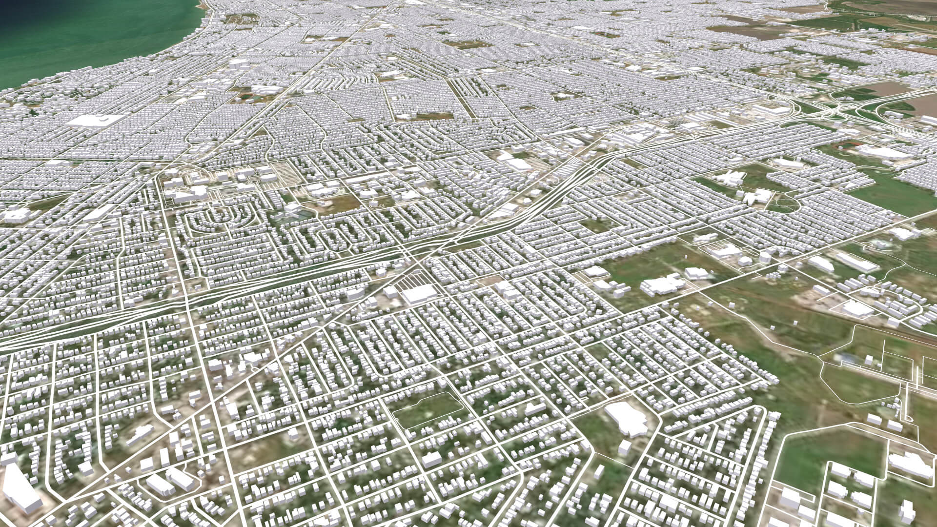 Cityscape Corpus Christi USA - 3D Model by clickshop3d