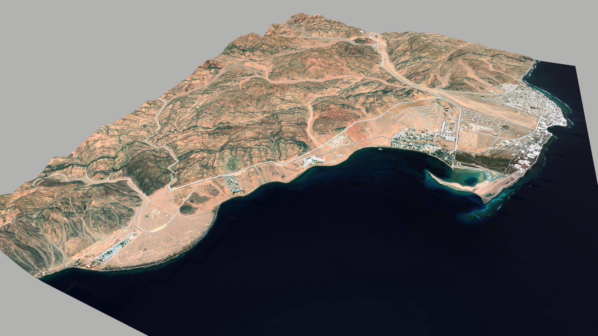 Cityscape Dahab Egypt - 3D Model by clickshop3d