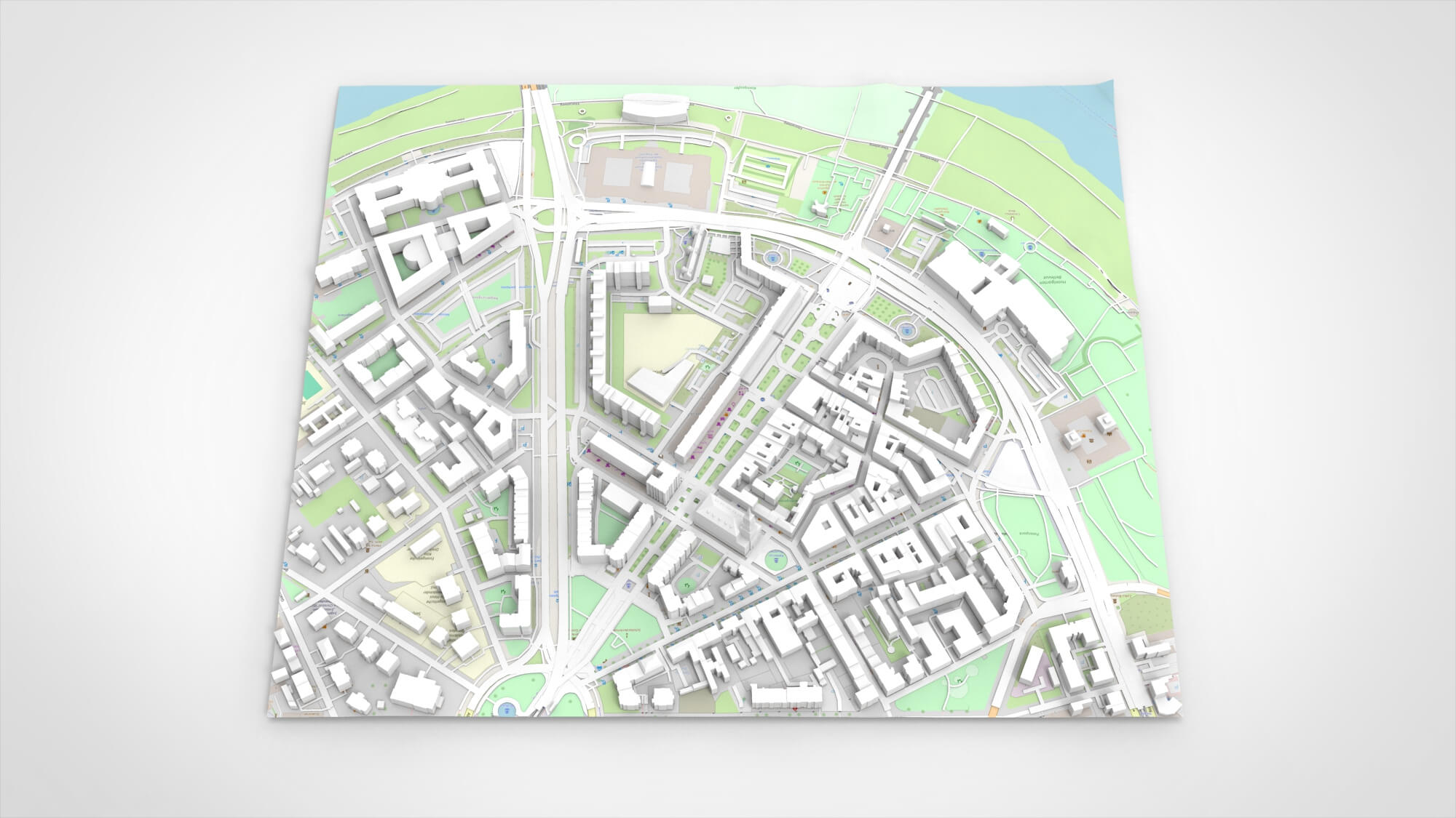 Cityscape Drezden Germany - 3D Model by clickshop3d