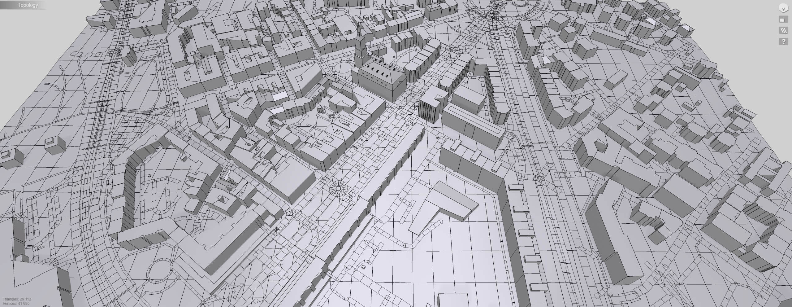 Cityscape Drezden Germany - 3D Model by clickshop3d