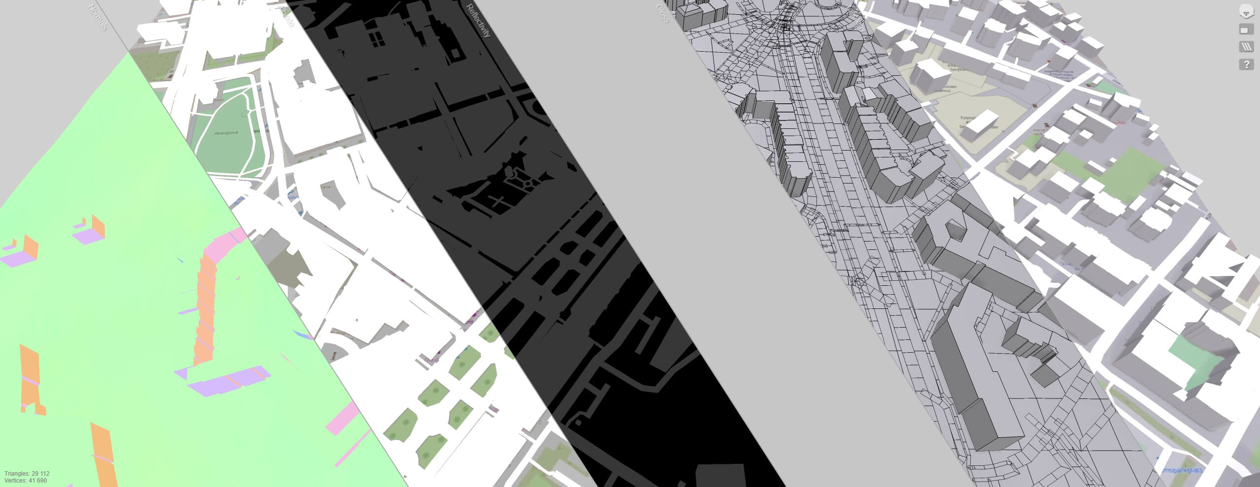 Cityscape Drezden Germany - 3D Model by clickshop3d