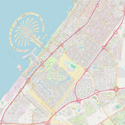 Cityscape Dubai UAE - 3D Model by clickshop3d